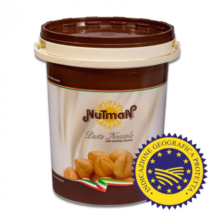 Nutman PIEDMONT IGP HAZELNUT PASTE | bucket of 5 kg. | Buy online | Gelq.it